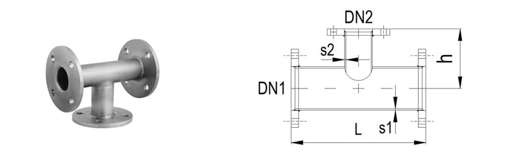 T Piece Flanged Fittings | Inoxs Novi Sad